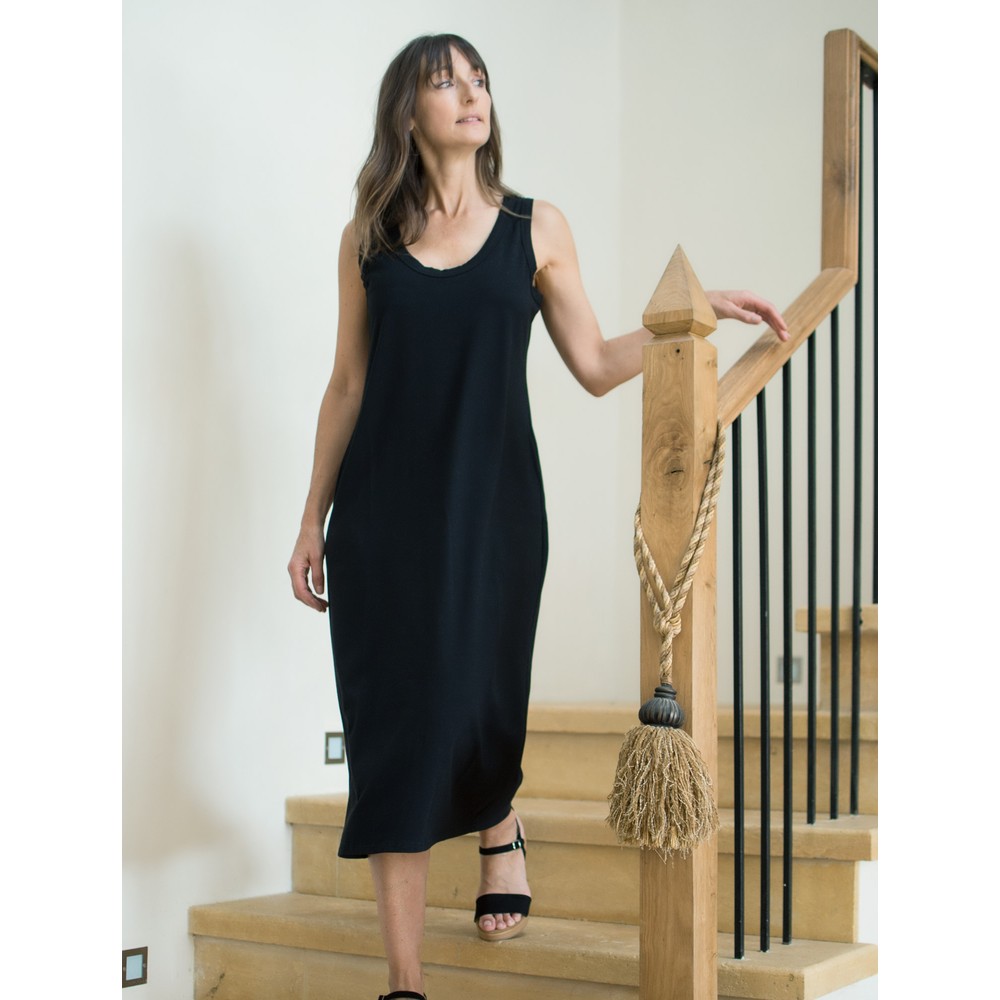 Chalk Rachel Dress in Black