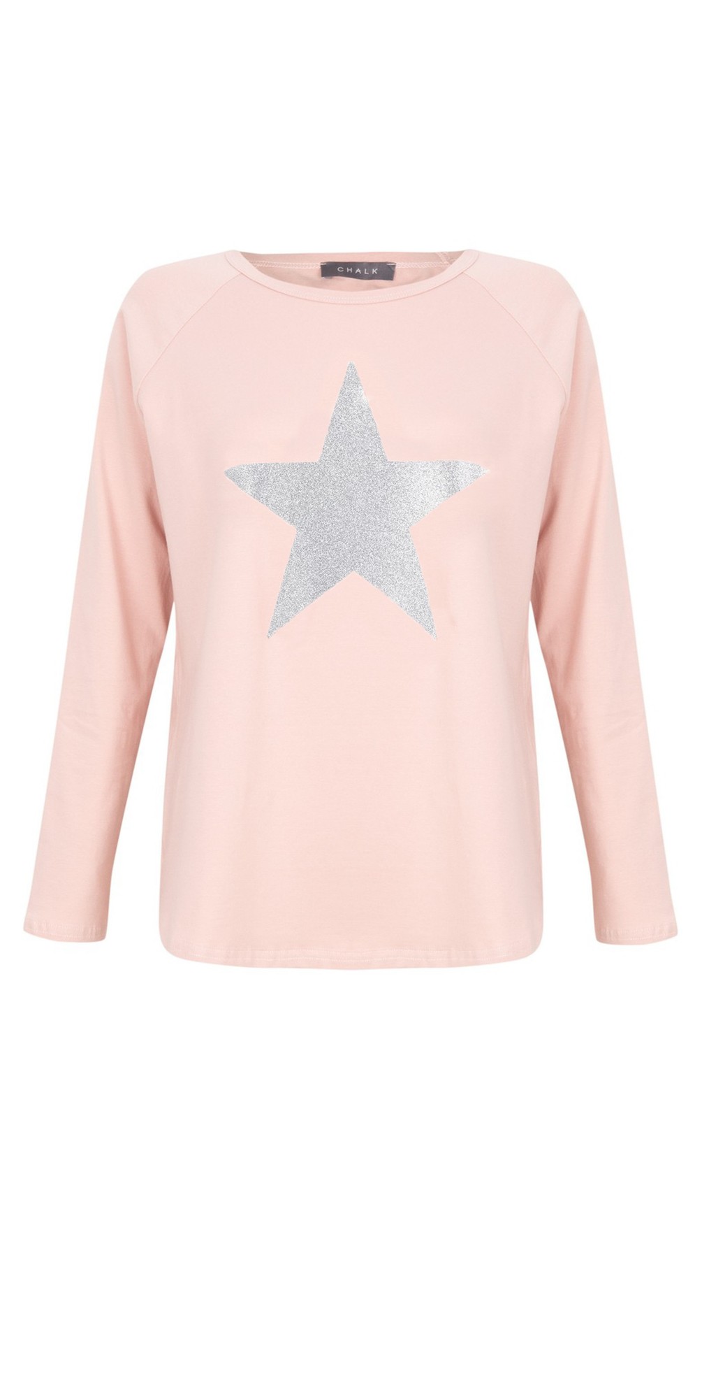 Chalk Tasha Pink / Silver Star Top in Pink / Silver