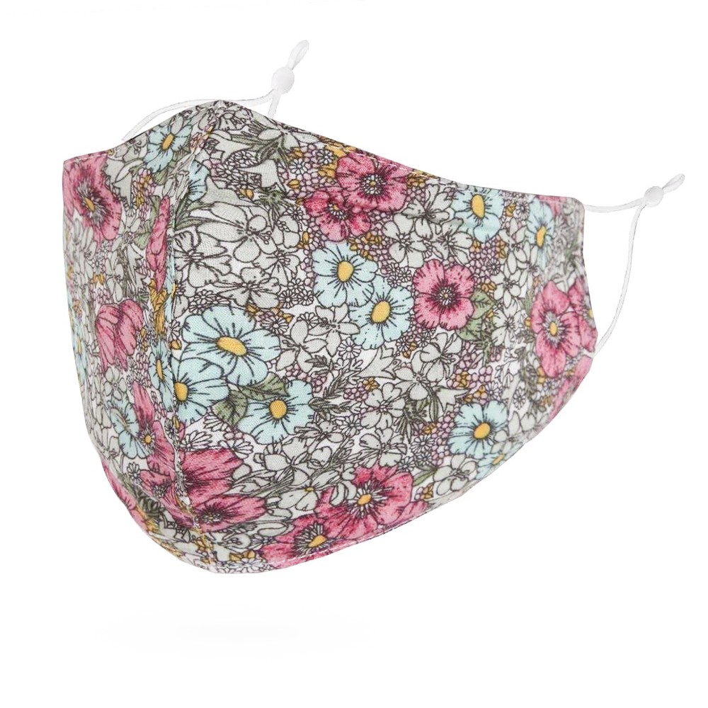 Butterfly Hudie Floral Face mask in BH Blossom Pink