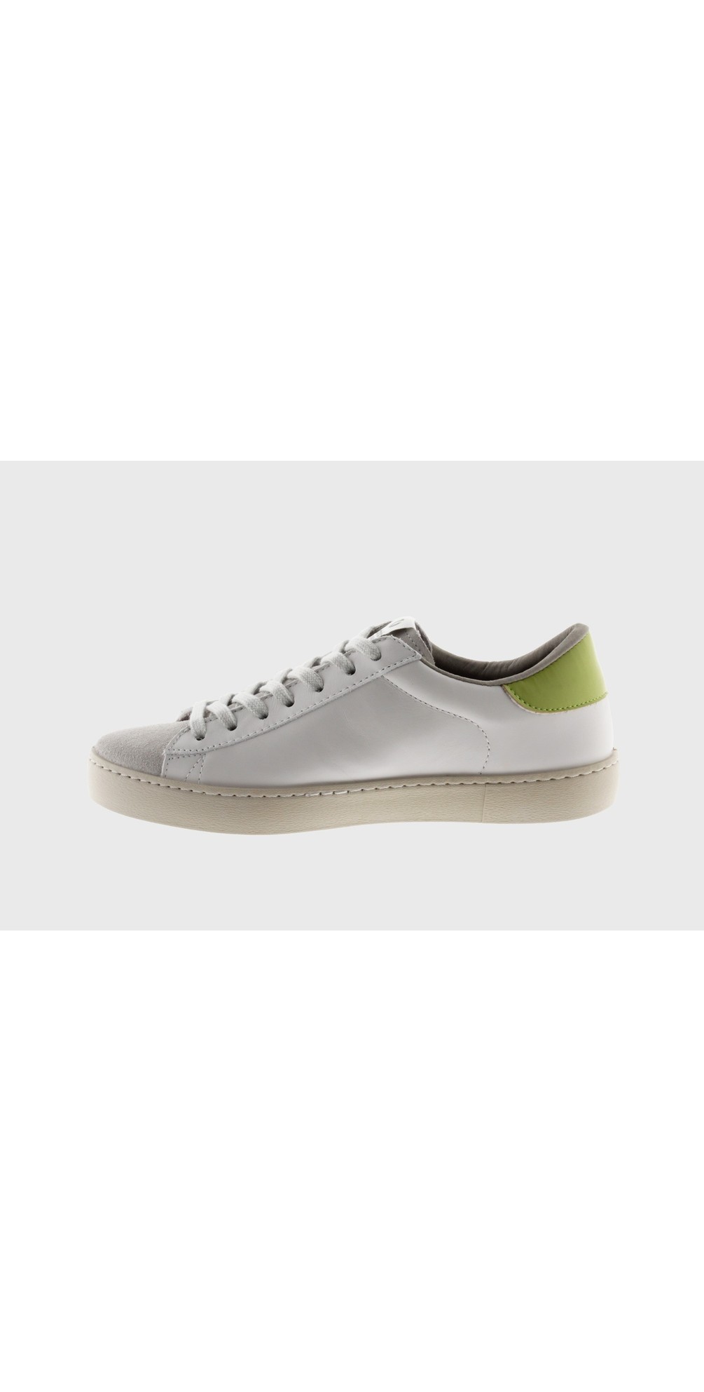Victoria Shoes Berlin Classic Victoria V Leather Trainer in Lime