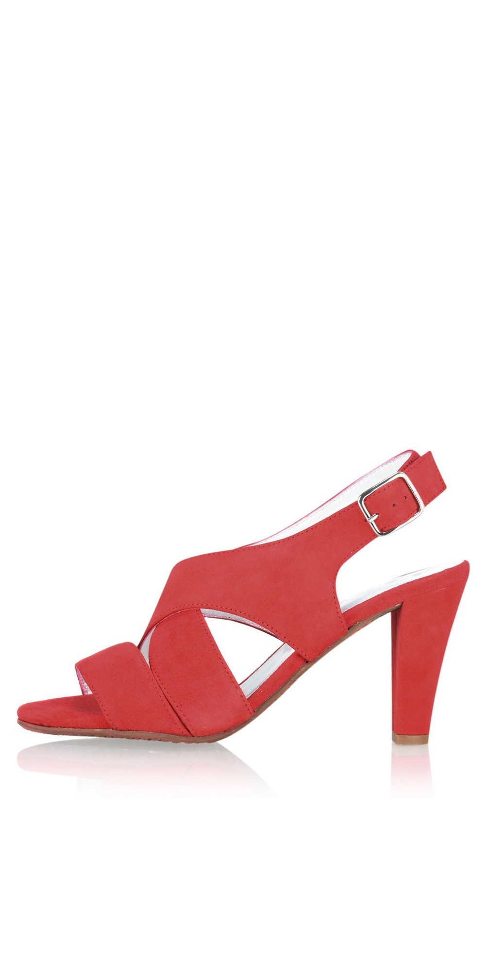 Gemini Label Shoes Valkyrie Sandal in Red