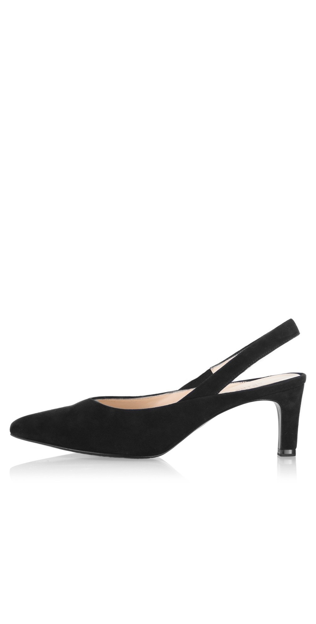 Peter Kaiser Ulima Black Suede Slingback Shoe in Black Suede
