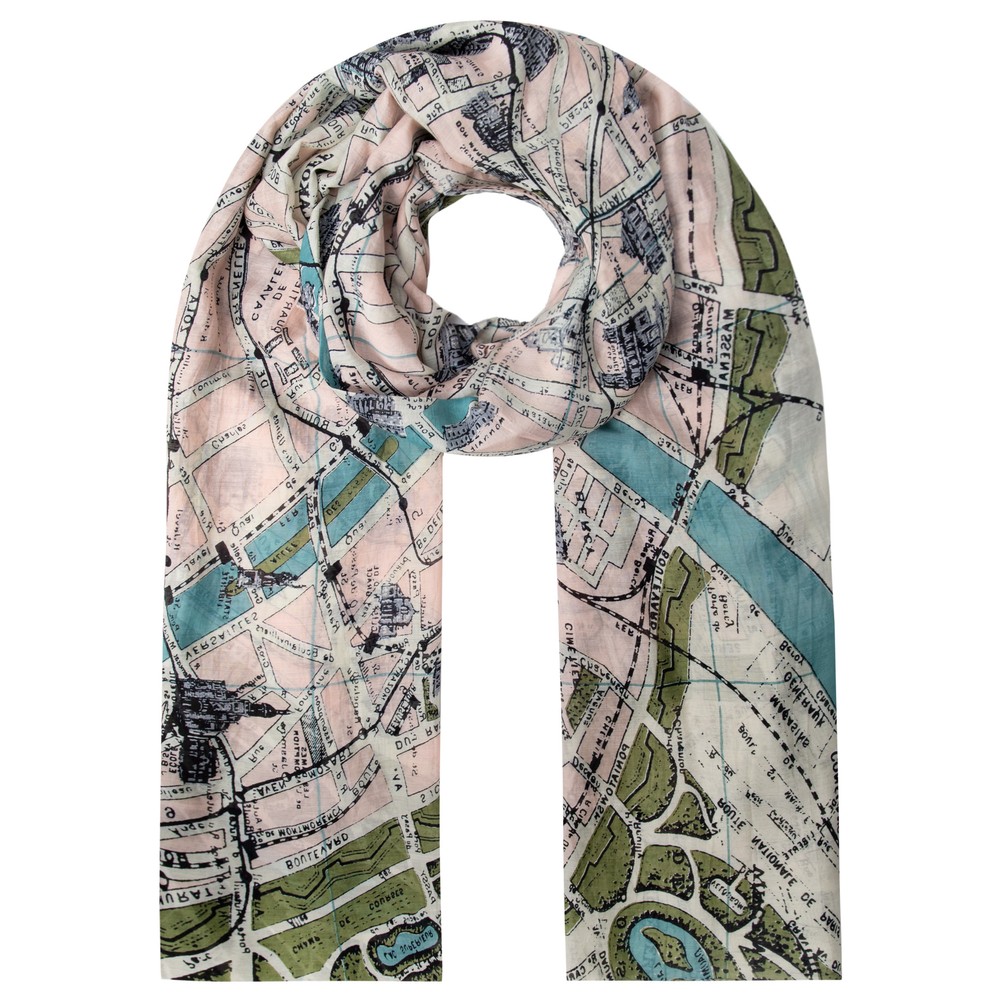 One Hundred Stars Scarf Paris Maps in Paris