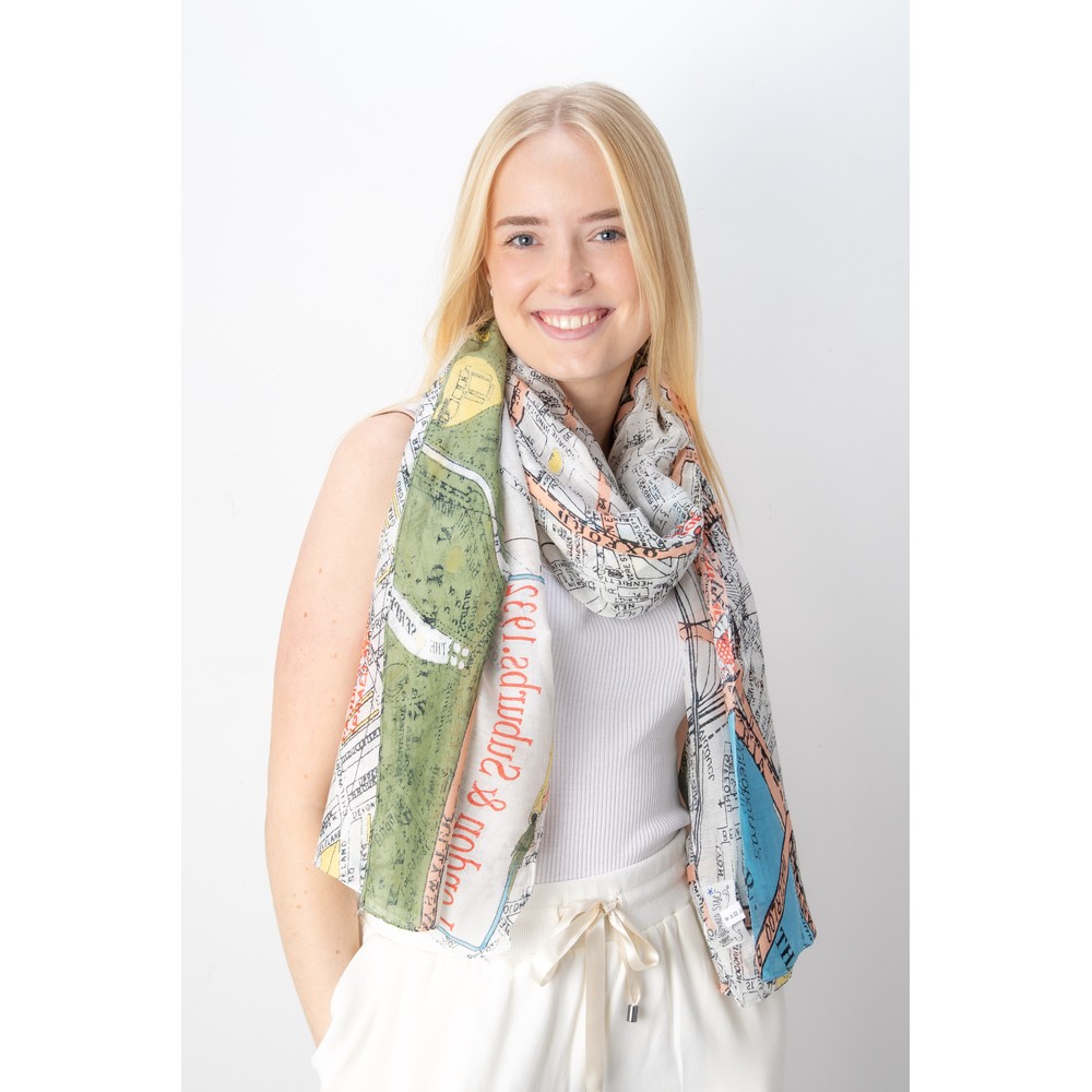 One Hundred Stars Scarf London Maps in London