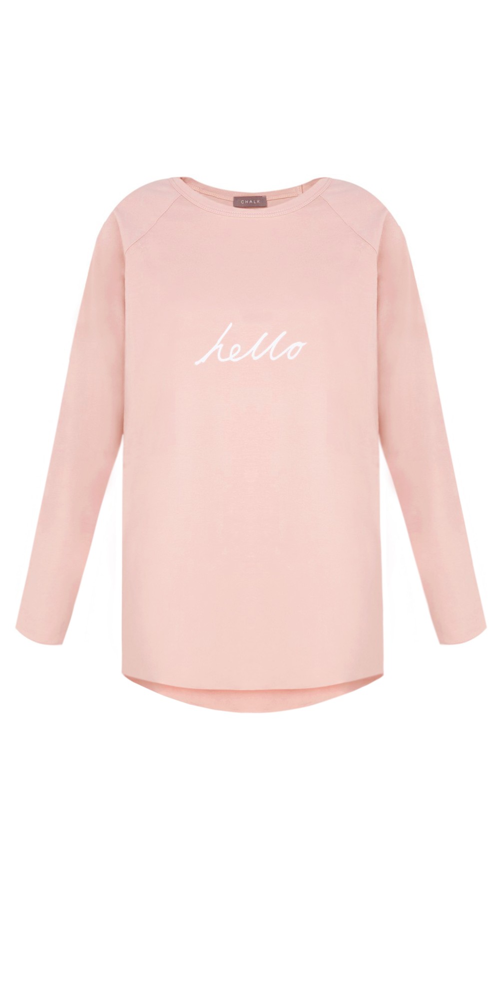 Chalk Tasha Pink Hello Top in Pink / White