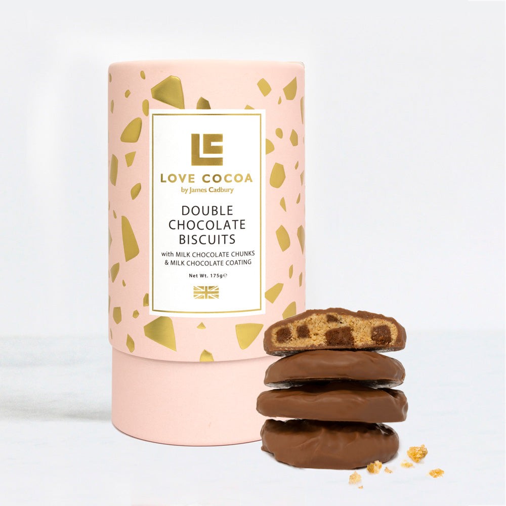 Love Cocoa Chocolate Coated Biscuits in Double Milk