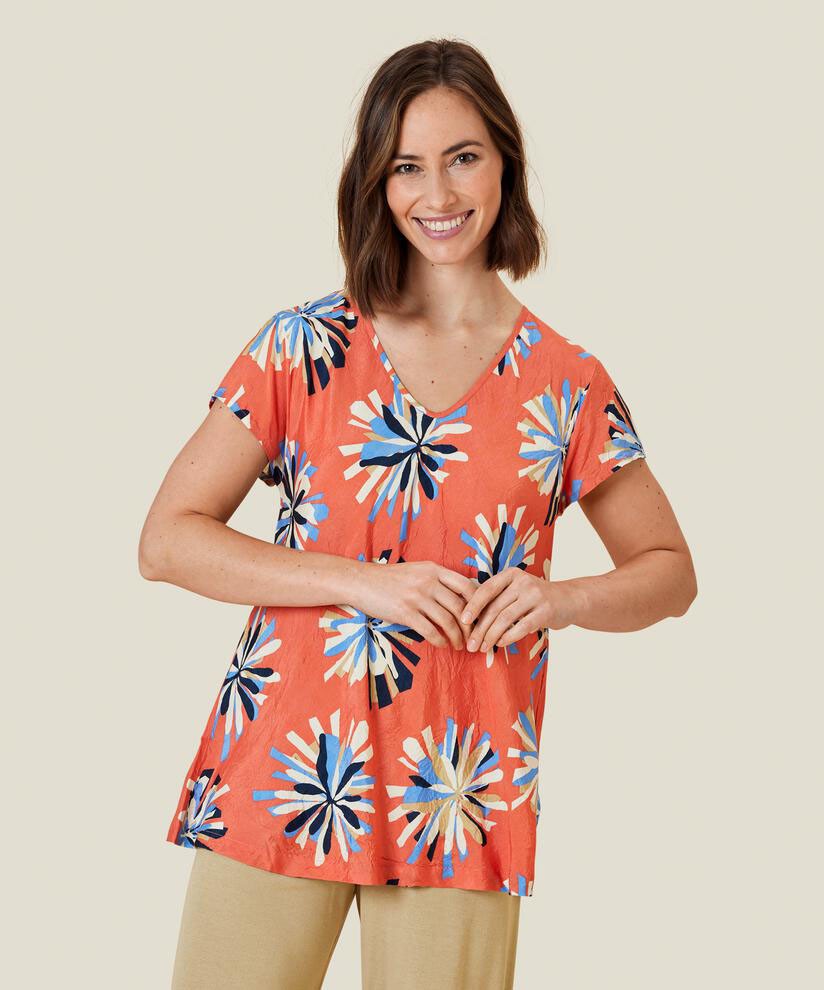 Masai Clothing Kallo Top in Spiced Coral