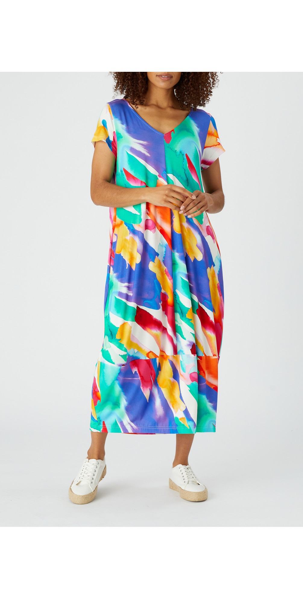Sahara Rainbow Splash Bubble Dress in Multi