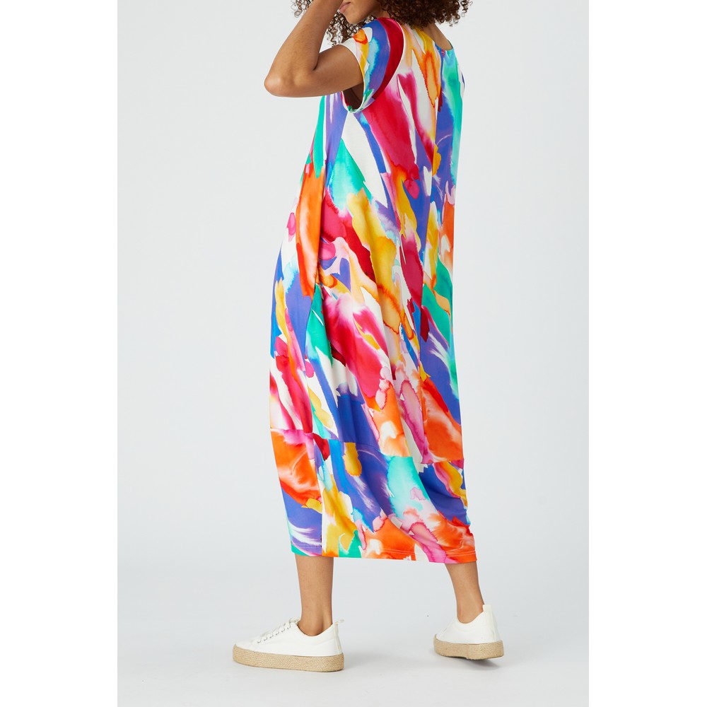 Sahara Rainbow Splash Bubble Dress in Multi