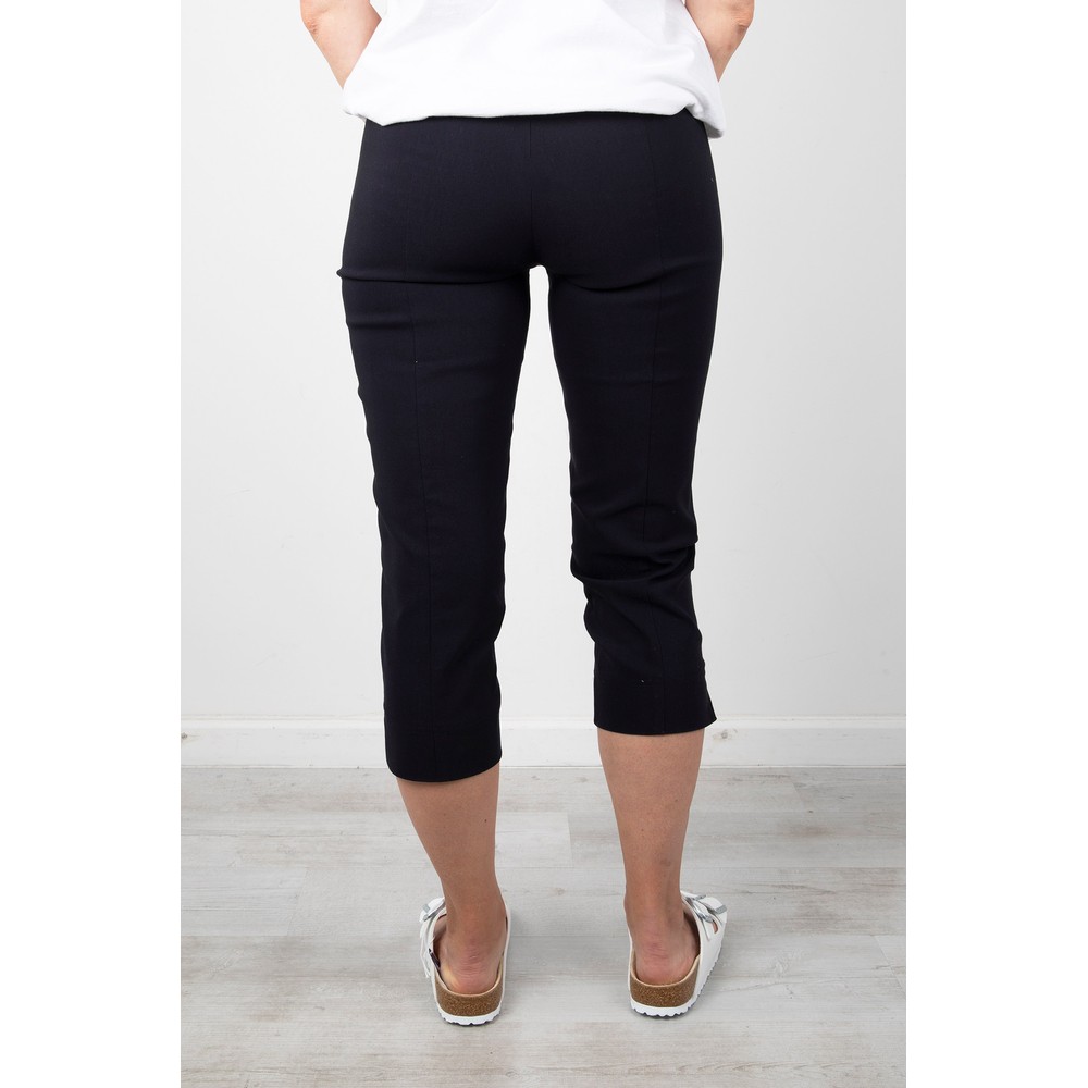 Robell Marie 07 Navy Cropped Trouser in Navy 69