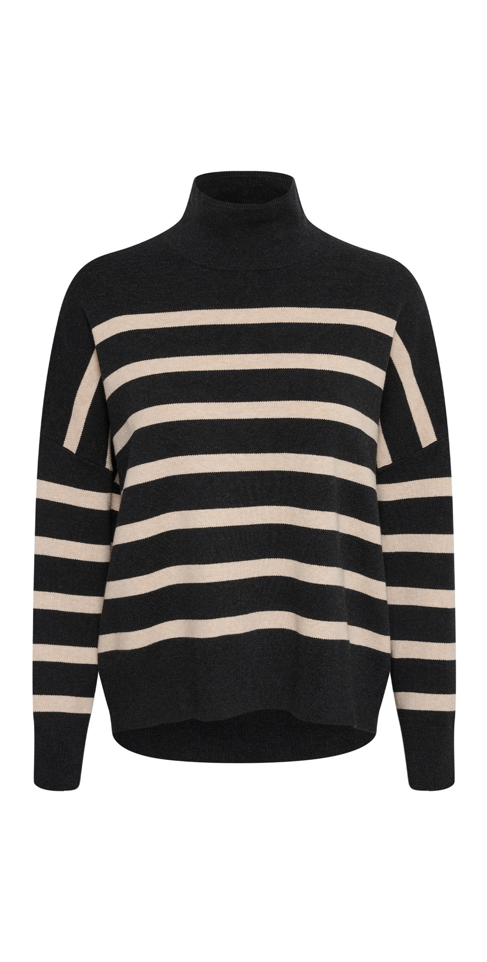 InWear Tenley Turtleneck in Grey / Sandstone