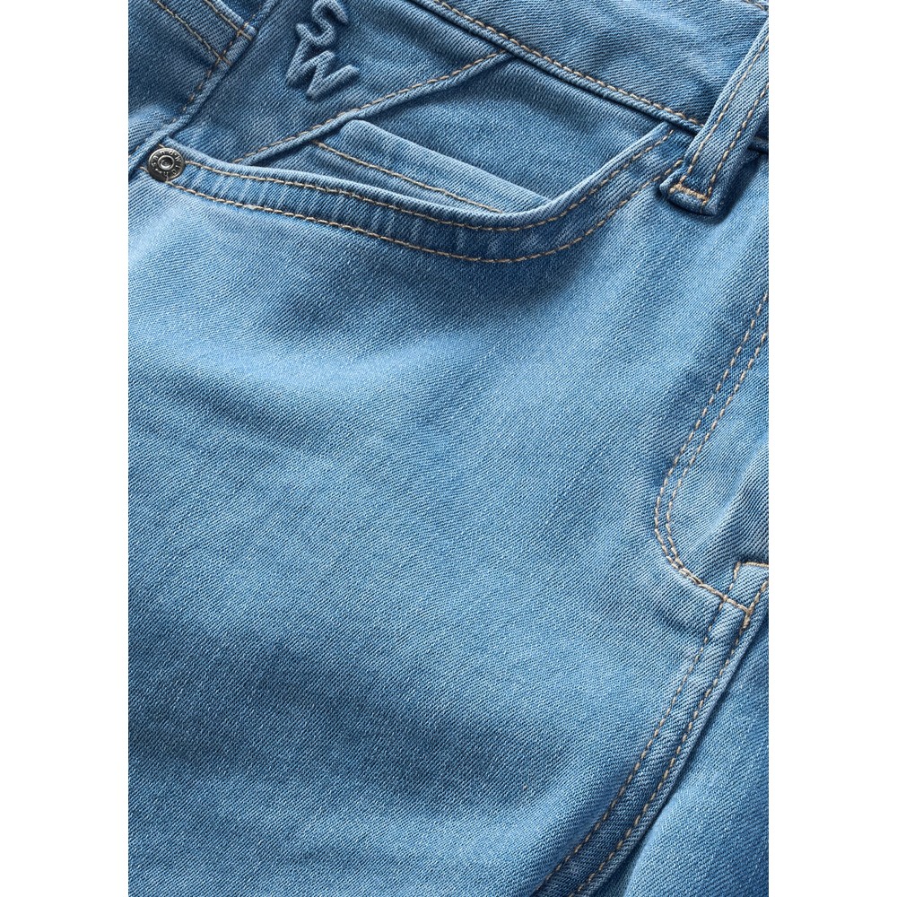 Sandwich Clothing Skinny Denim Blue Jean in Mid Blue Denim