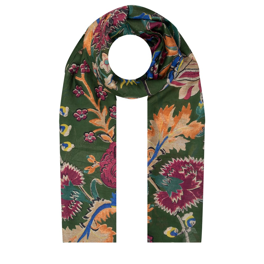 One Hundred Stars Scarf Flower Vase Green in Flower Vase Green