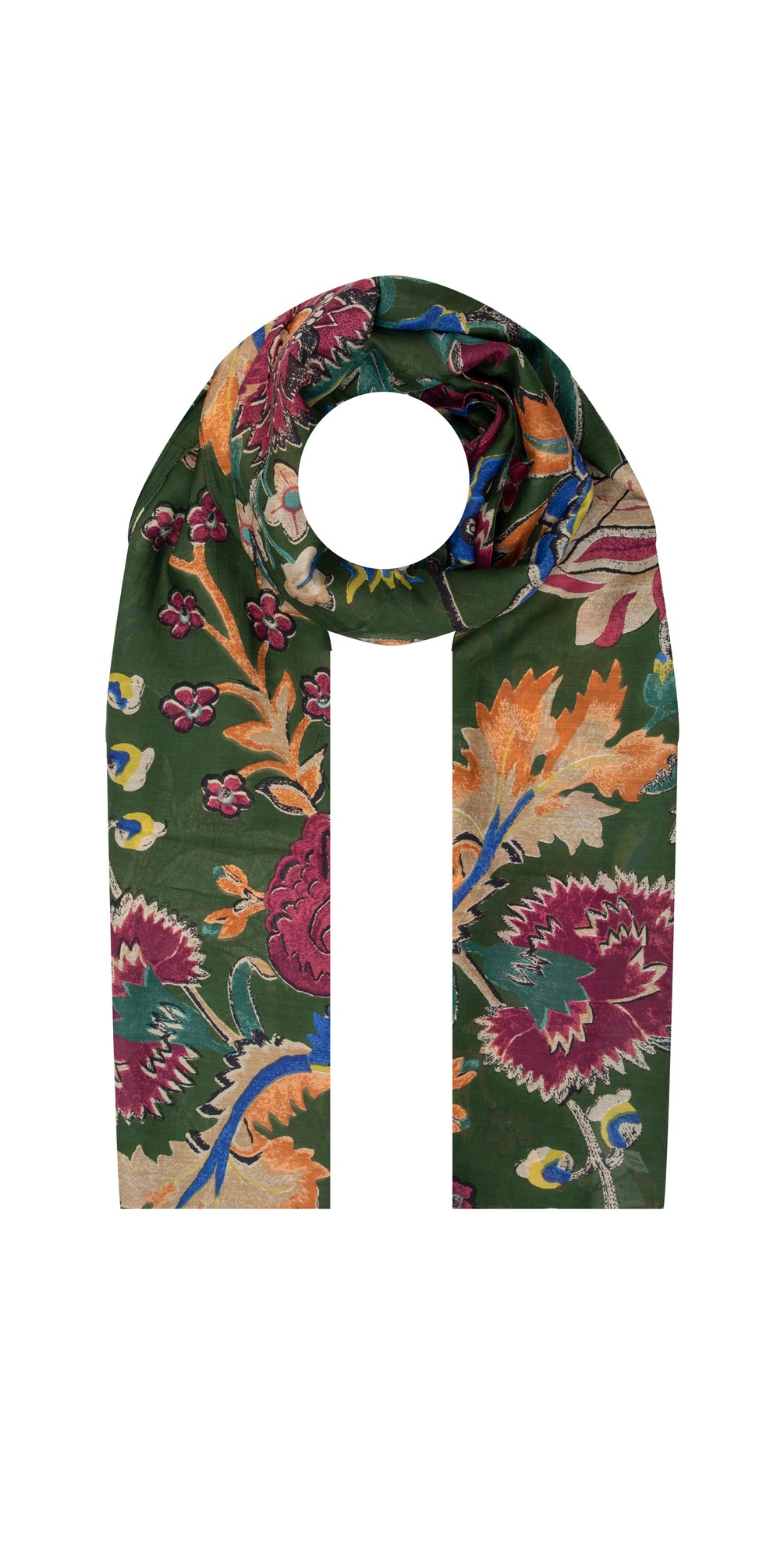 One Hundred Stars Scarf Flower Vase Green in Flower Vase Green