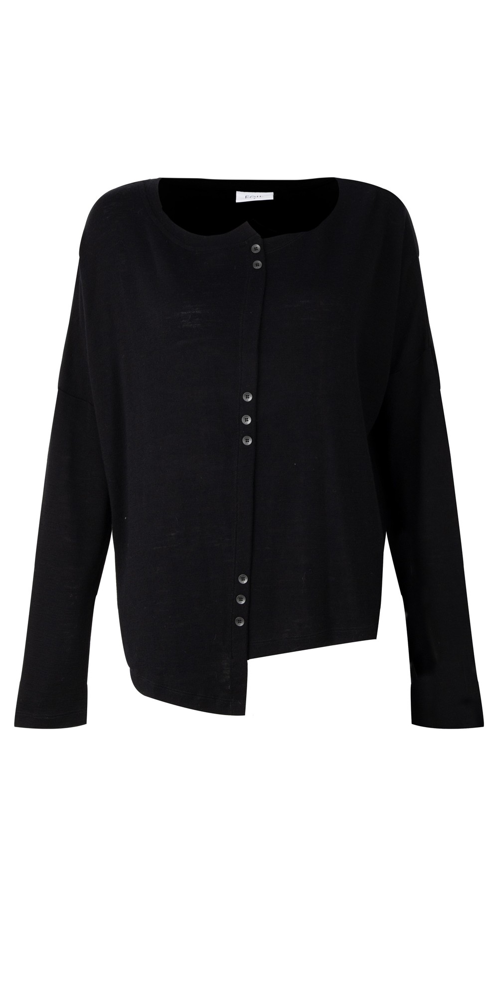 Foil Two Times The Fun Top in Black