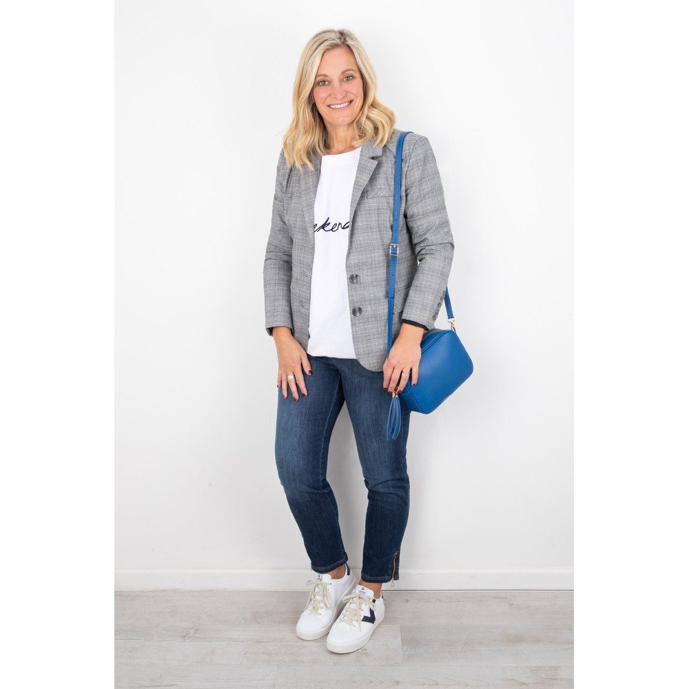 Chalk Robyn Weekend Top in White / Navy