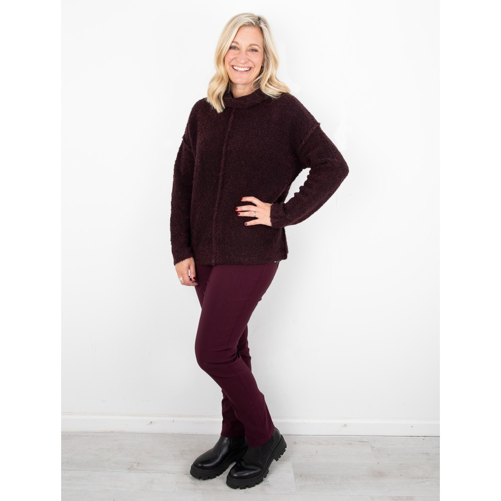 Foil Close The Loop Roll Neck Jumper in Fig