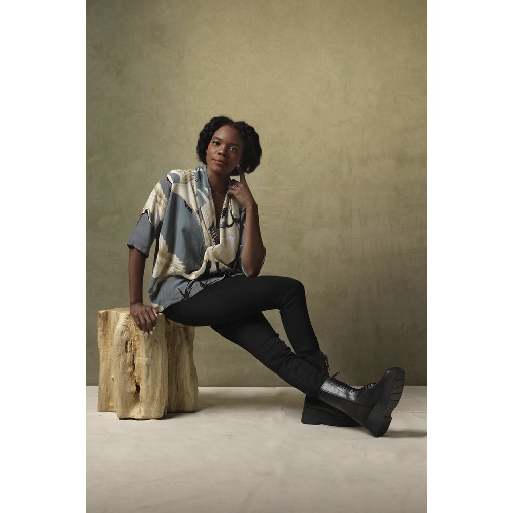 One Hundred Stars Rachel Top Stork Slate in Stork Slate