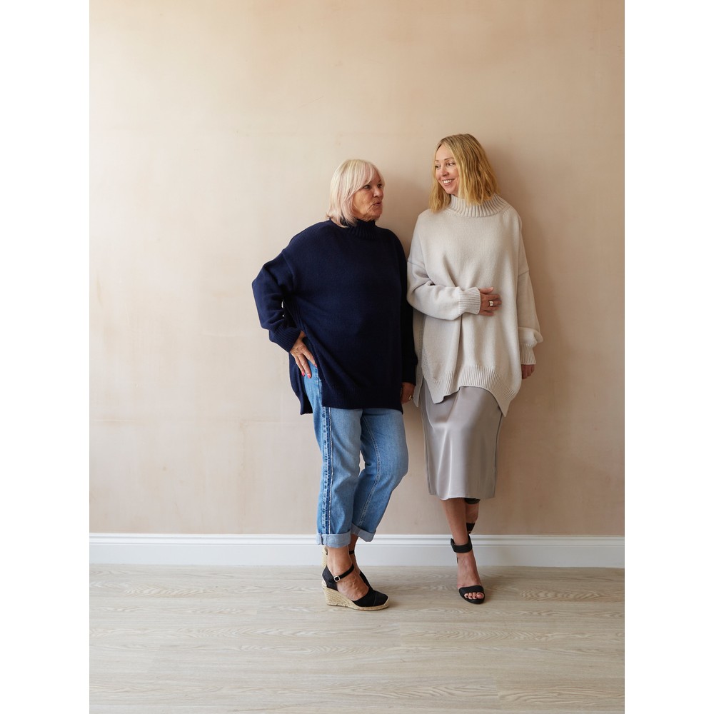 Chalk Maria Oversized Jumper in Light Oatmeal