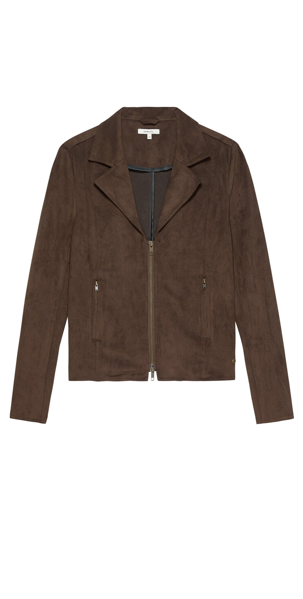 Sandwich Clothing Faux Suede Mole Jacket in Mole