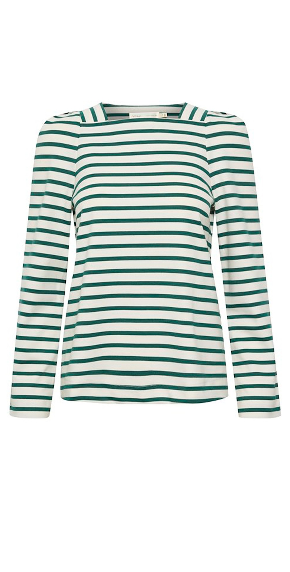 InWear Ruby Striped Top in Whisper / Green