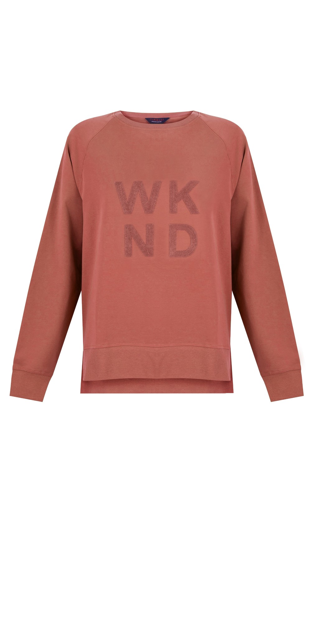 Tirelli Stitched Wkend Sweatshirt in Vintage Rose