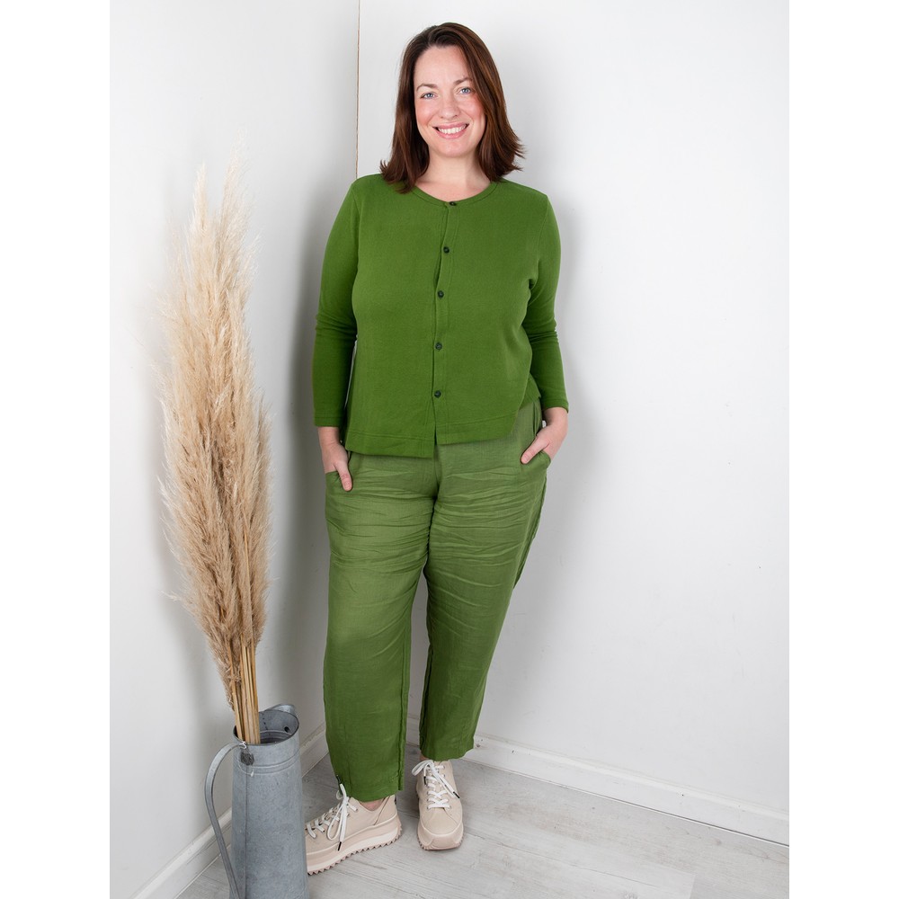 Mama B Crema M Knit Cardigan in Avocado