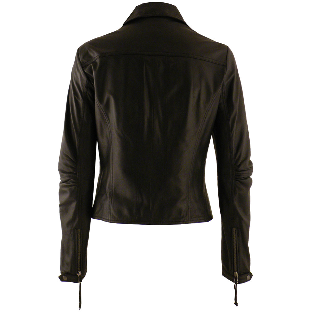 Marella Toledo Leather Jacket in Black