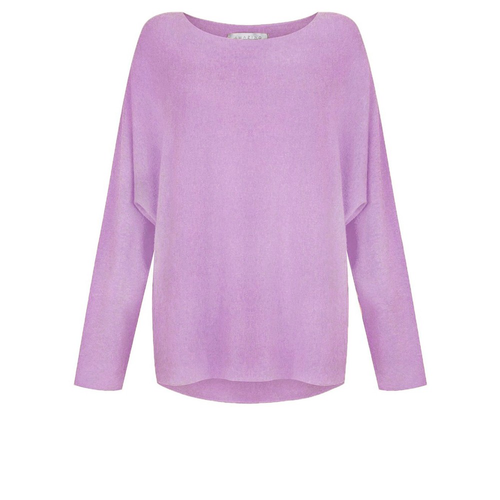 Amazing Woman Mya Lilac Round Neck Knit In Lilac