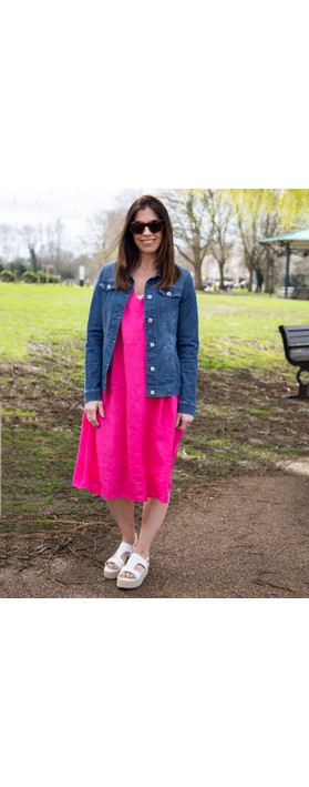 Robell Happy Deep Cobalt Blue 64 Washed Denim Jacket in Deep Cobalt Blue 64