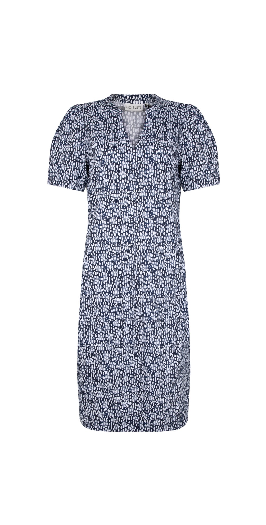 Foil Gather And Go Trapeze What the Hash Print Dress in What The Hash