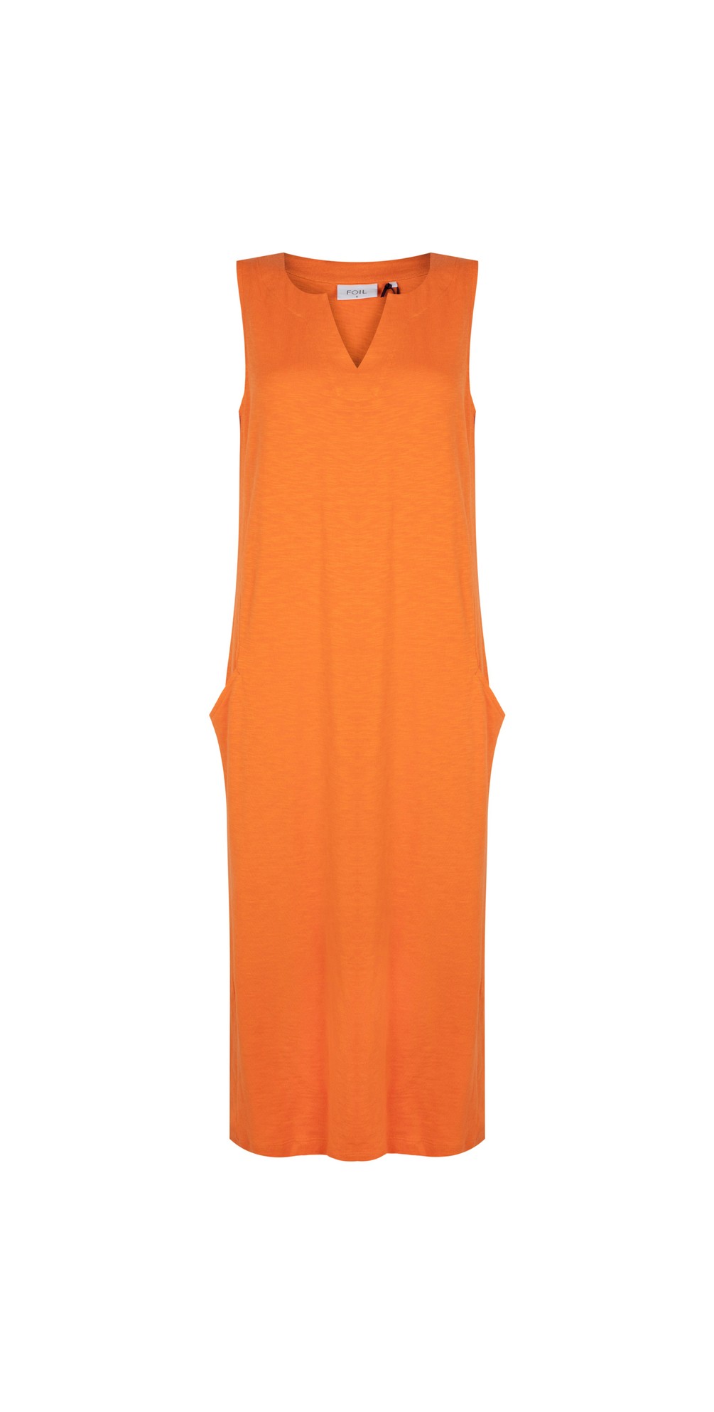 Foil Notch On The Rocks Mango Dress in Mango