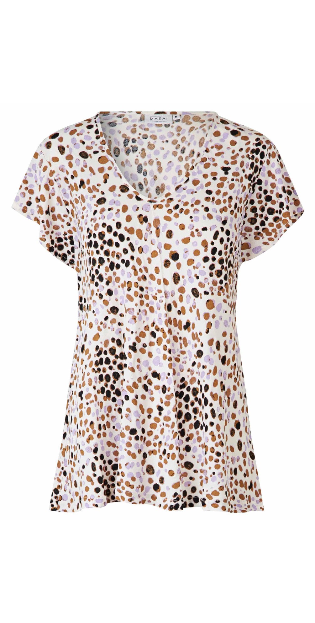 Masai Clothing MaKallo Print Top in Whitecap