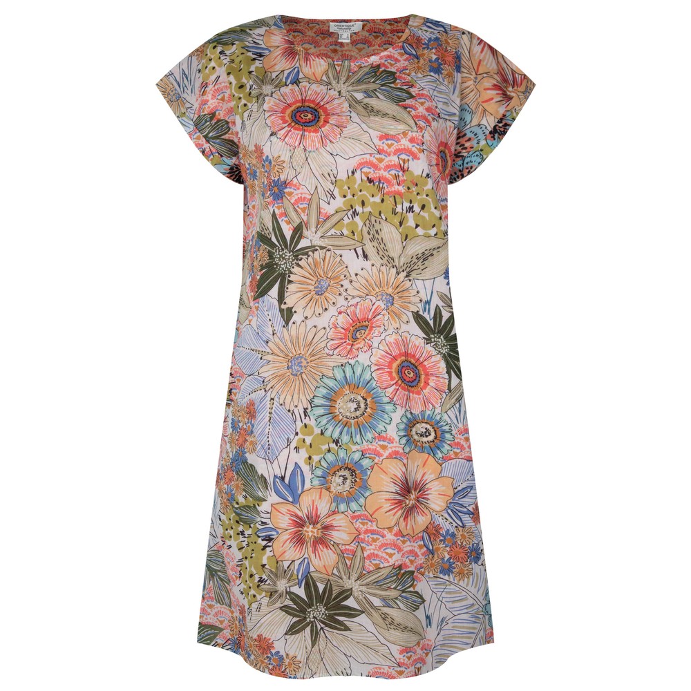 Orientique Bibury Reversible Certified Organic Dress in Multi Floral