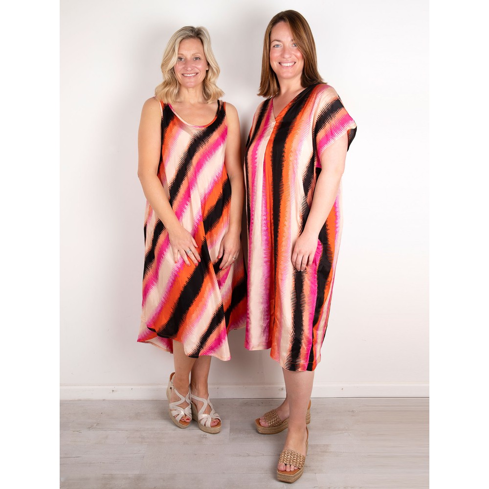 Masai Clothing MaOculla Print Dress in Tigerlily