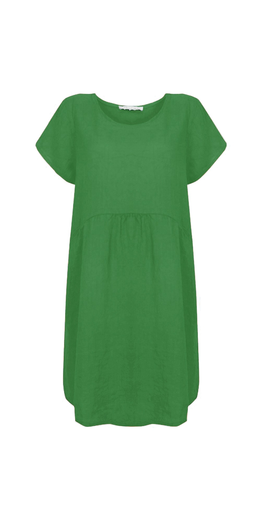 Amazing Woman Lexia Verde Linen Dress in Verde