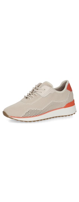 Caprice Footwear Kaiafly Beige Knit Contrast Trainer Shoe in Beige