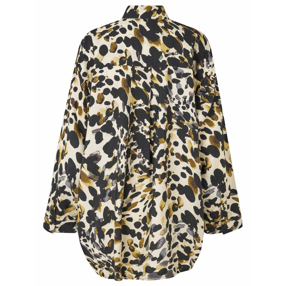 Masai Clothing MaIdette Abstract Print Oversized Shirt in Starfish