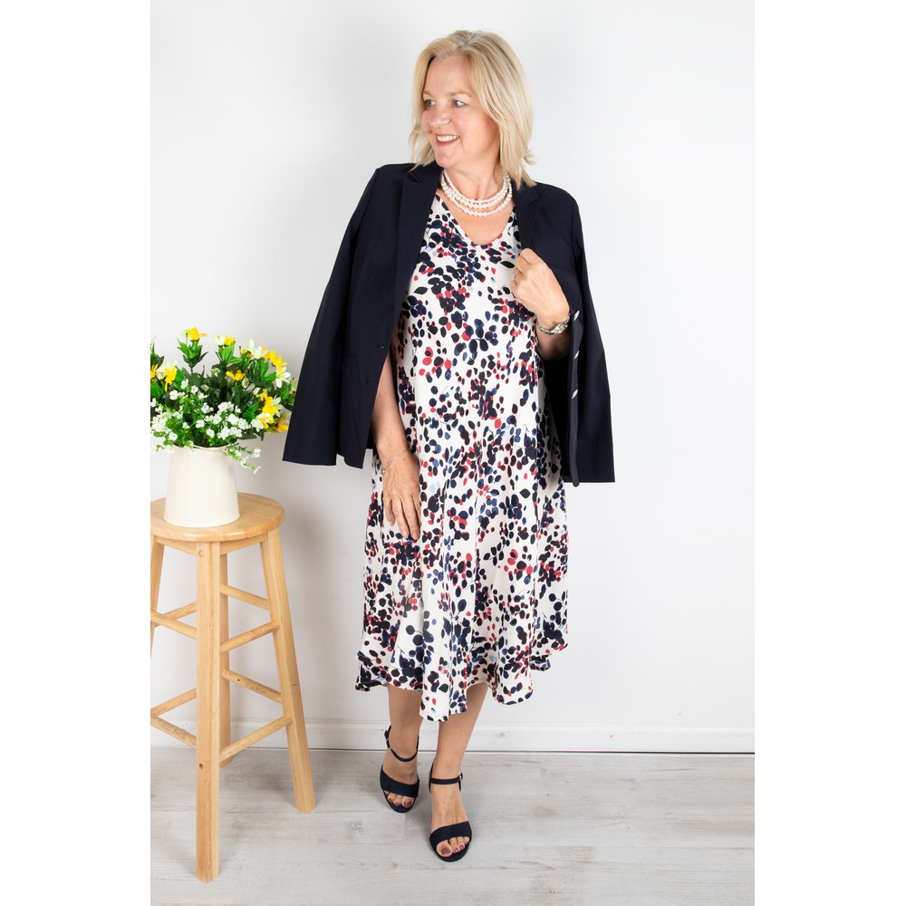 Robell Emilia Navy Fitted Jacket in Navy 69