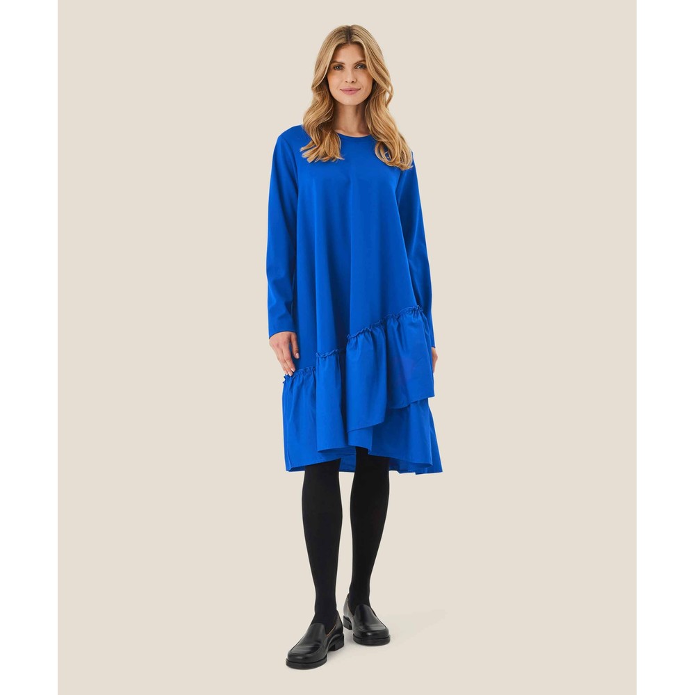Masai Clothing MaNell Blue Jersey Dress in Surf The Web