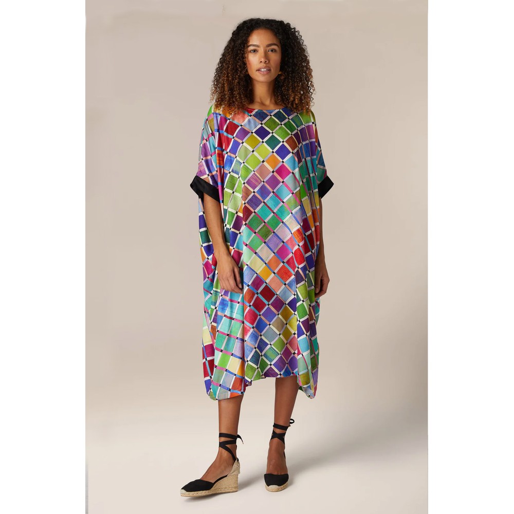 Sahara Stained Glass Printed Dress in Multi