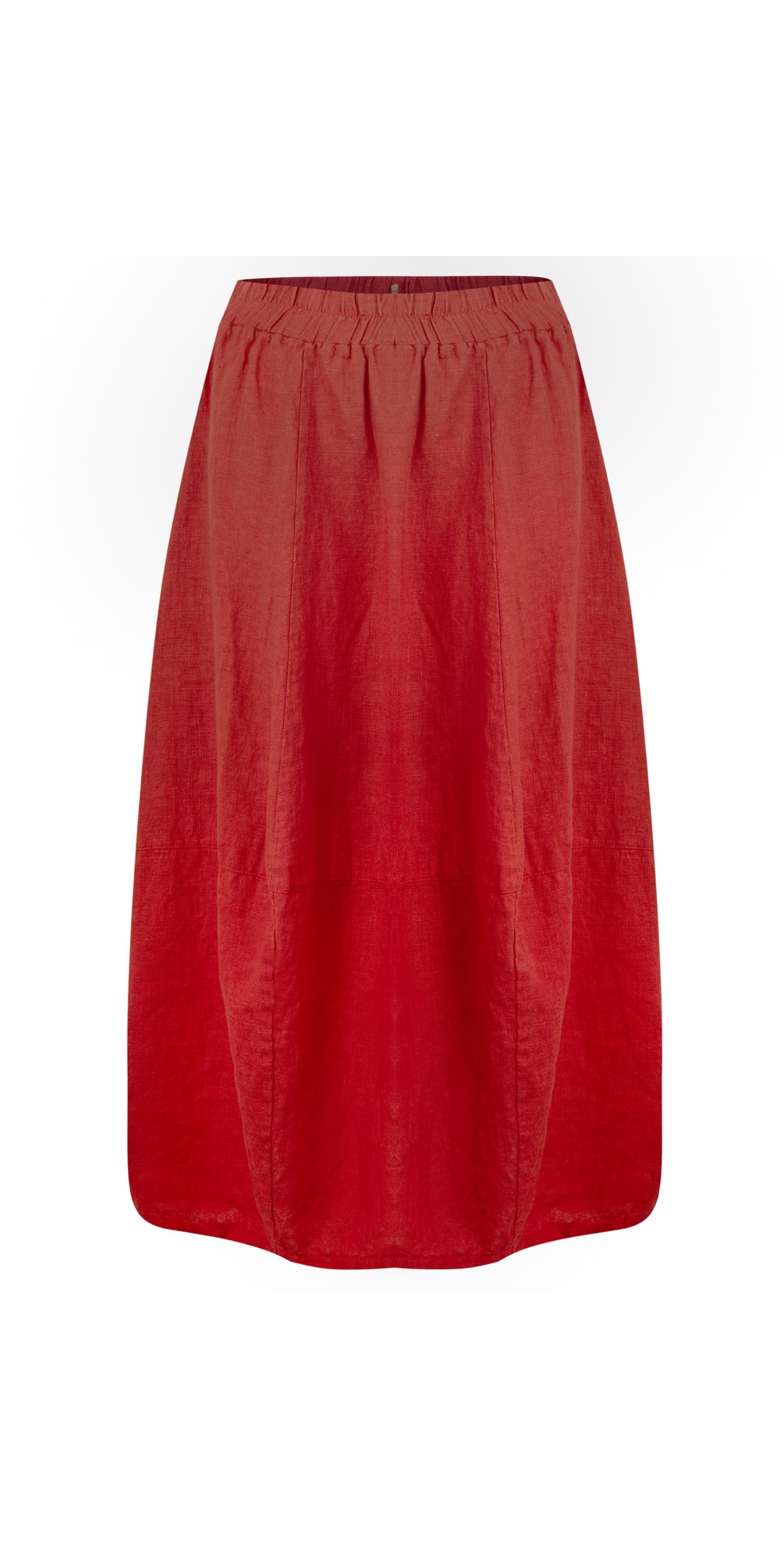 Thing Salma Chilli Linen Midi Skirt in Chilli