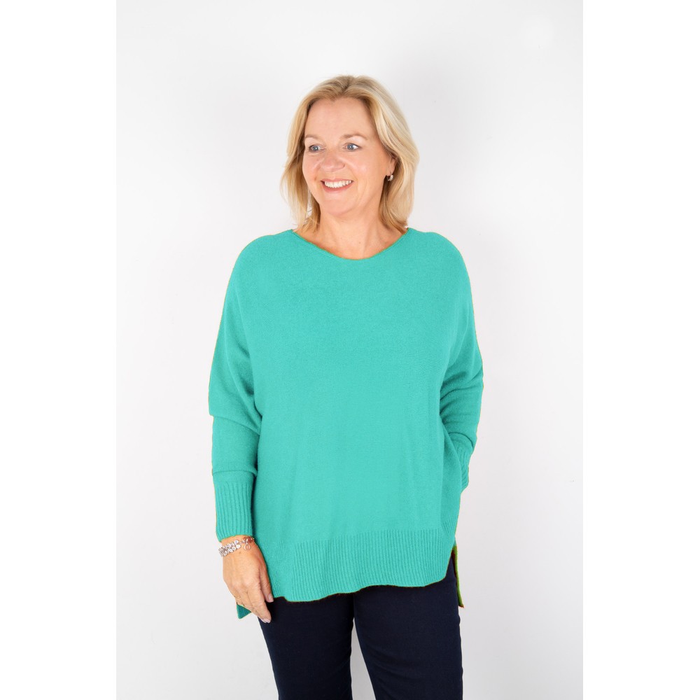 Amazing Woman Marley Summer Turquoise Round Neck Oversized Supersoft ...