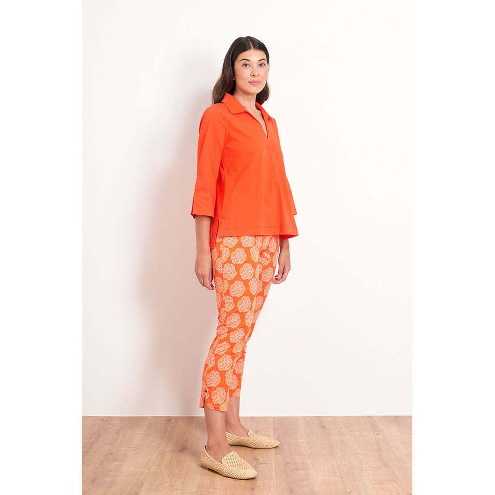Foil Full Swing Luscious Trapeze Top in Luscious