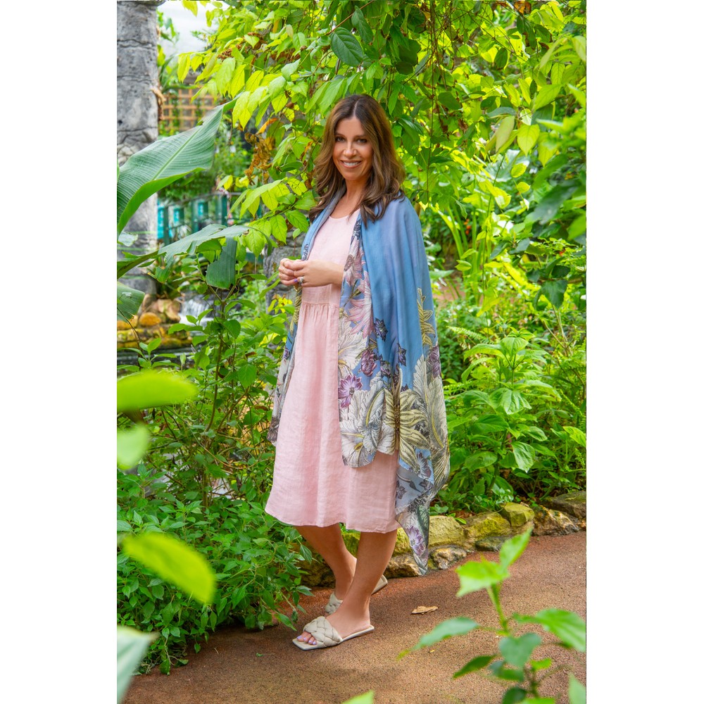 Amazing Woman Lexia Rose Linen Dress in Rose
