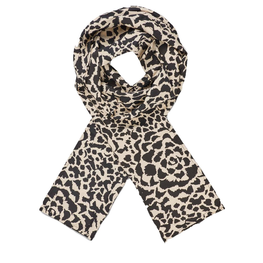 Masai Clothing MaAlong Monochrome Print Scarf in Black