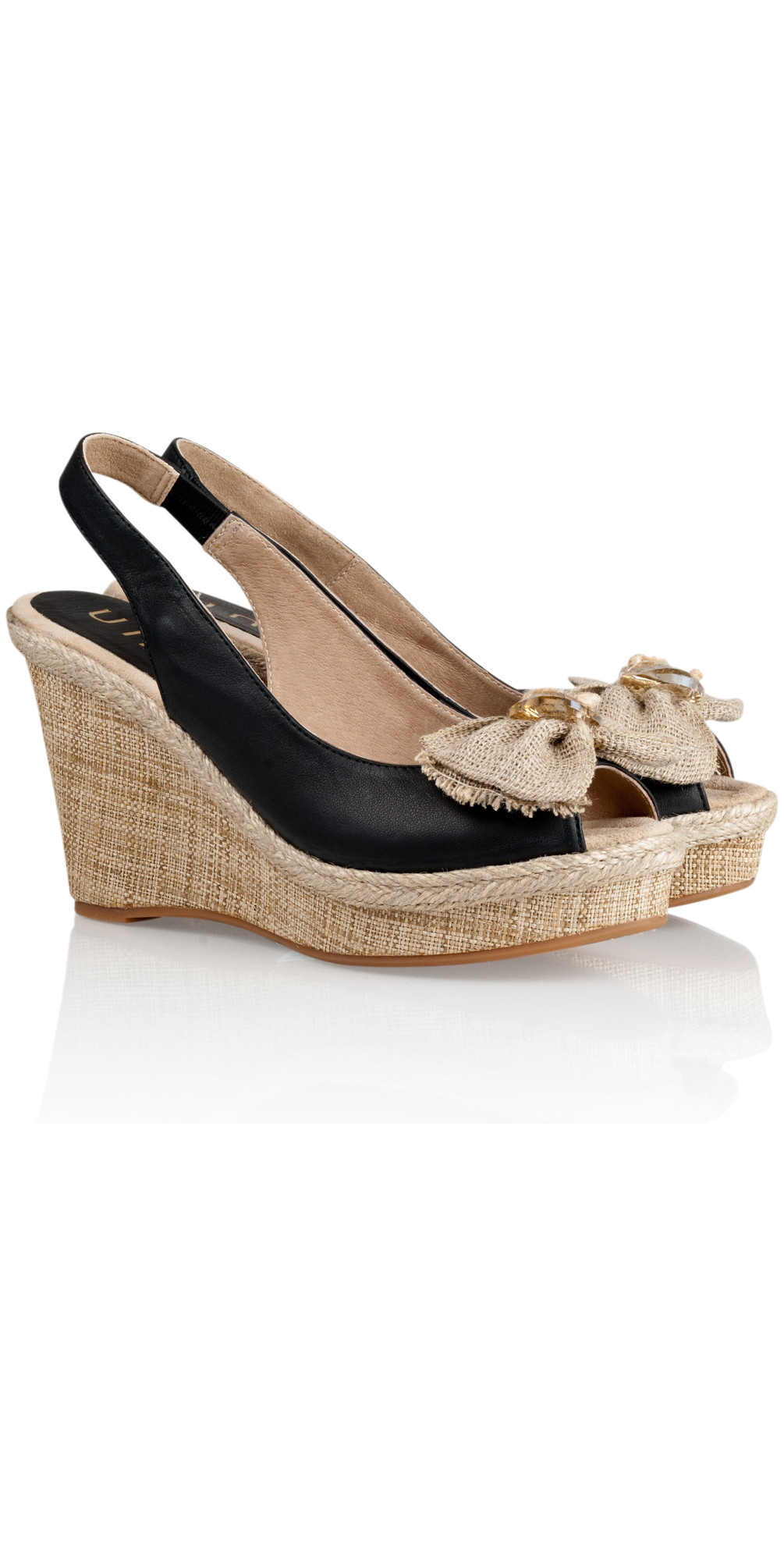 Unisa Shoes washed h/wdg sandal in Black