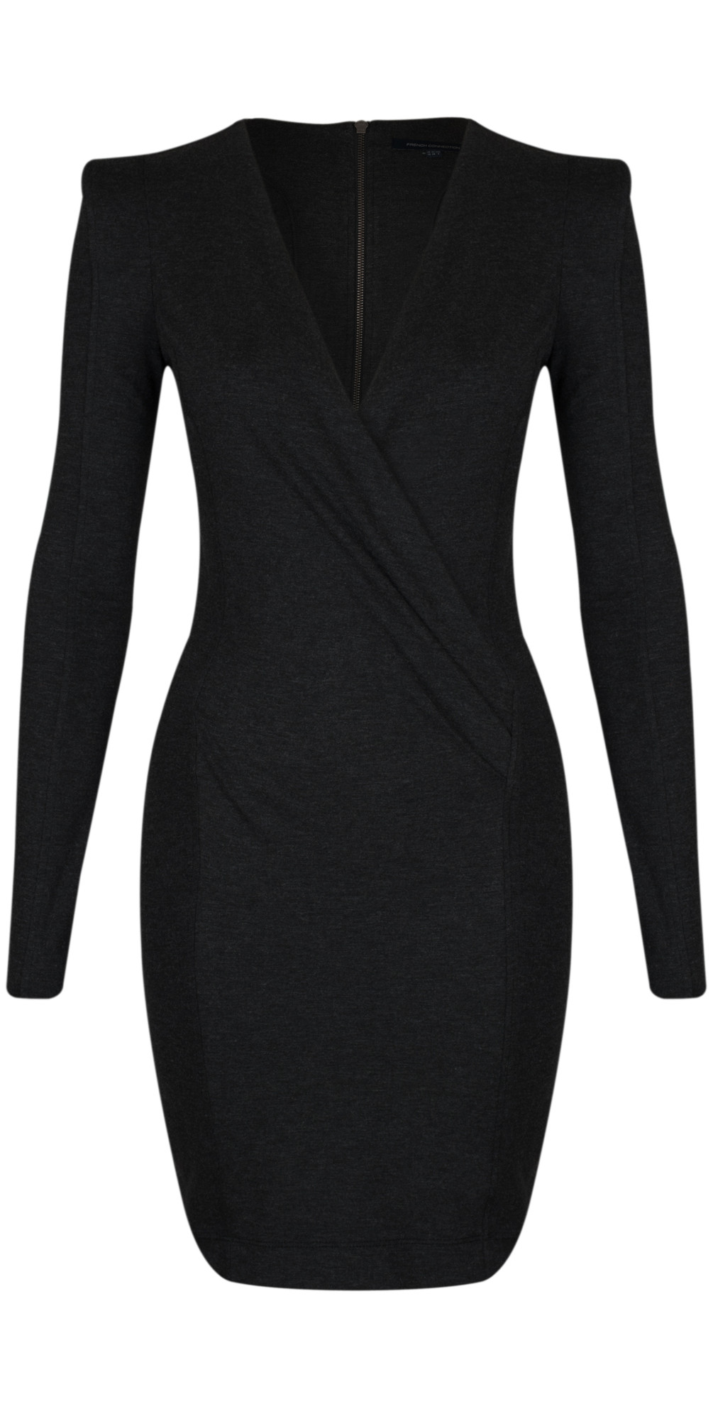 French Connection Samantha Stretch Dress in Black