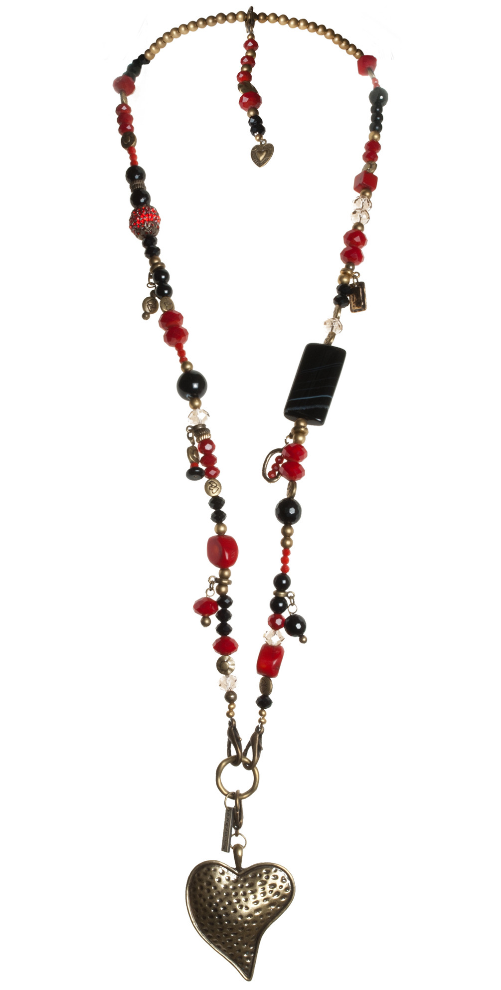 Pranella Winter Scarlet Necklace in Gold