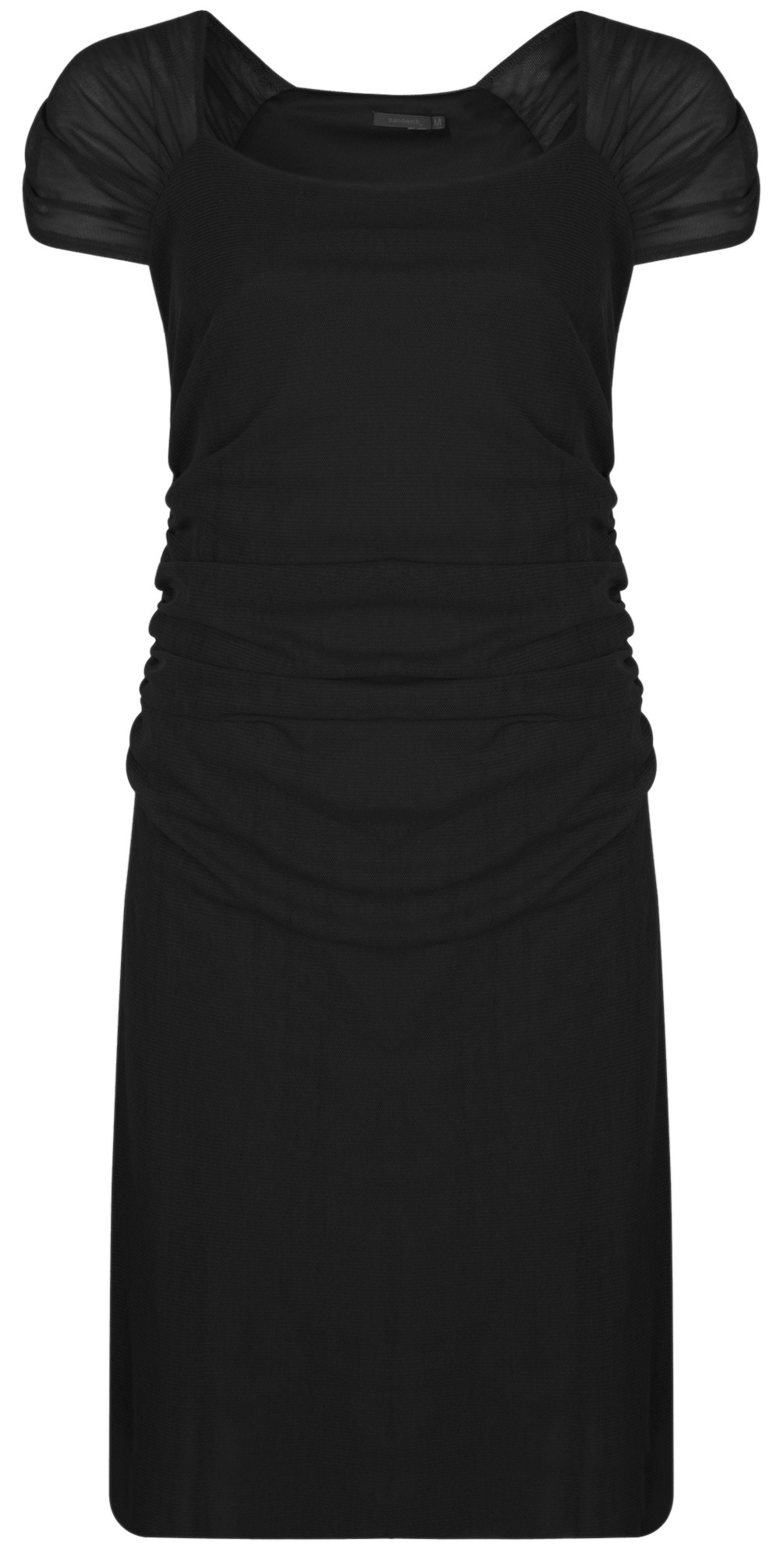 Sandwich Clothing Netting Dress in Black